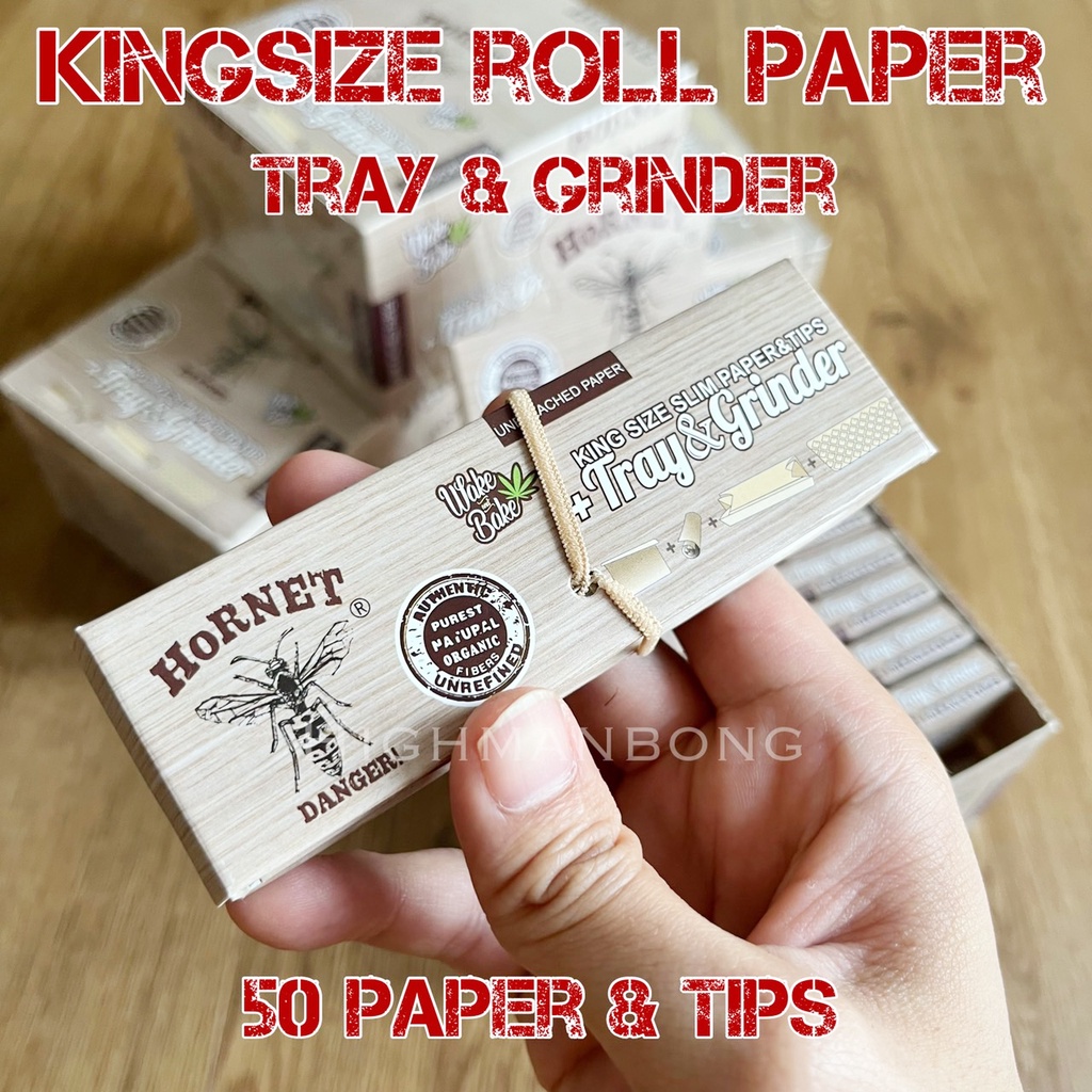 มาใหม่ ที่บด และ ถาดในตัว! กระดาษโรล ออแกนนิก พร้อมก้นกรอง 50ชุด HORNET ...