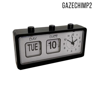 Multifunction Manual Flip Clock Calendar Clock for Study Office Bedroom ...