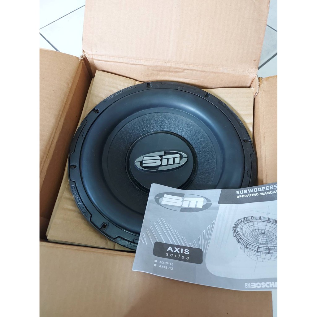 BOSCHMANN AXIS-12 Premium edition 1300W 2 X 4 OHM ลำโพงซับ 12 นิ้ว ว็อย ...