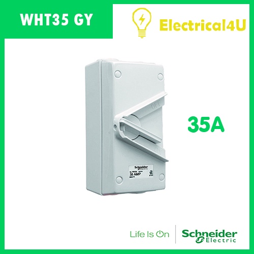 Schneider Electric WHT20_GY-WHT80_GY WATERPROOF ISOIATOR SWITCHES (IP66 ...