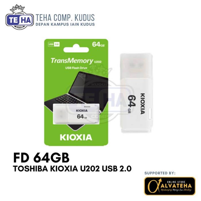 แฟลชไดรฟ์ USB 64GB 32GB 16GB Toshiba Kioxia U202 128GB | Shopee Thailand