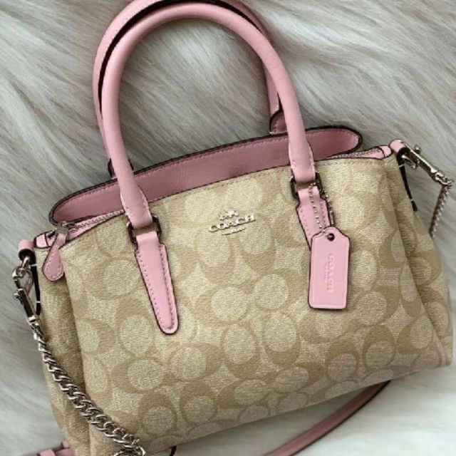 🇺🇸แท้💯% กระเป๋าทรงถังมินิ COACH F29434 MINI SAGE CARRYALL 🇺🇸 | Shopee ...