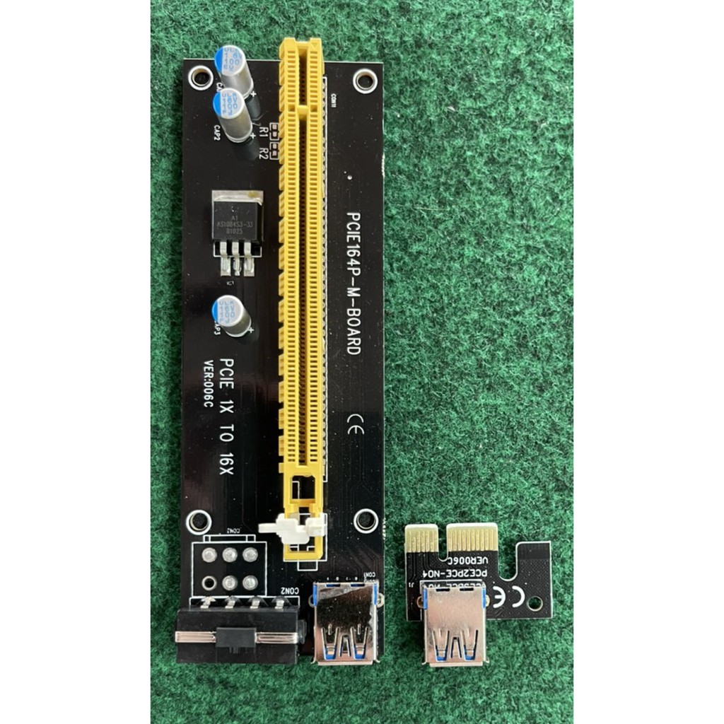 Riser PCI E 1x 16x PCIE Extender USB 3.0 Data Cable SATA to 6Pin IDE ...