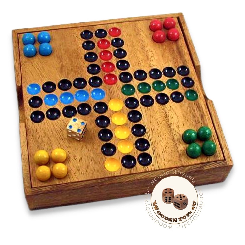 Ludo - Ball เกมกระดานลูโด้ไม้ แบบหมากกลม | Shopee Thailand