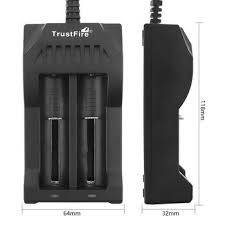 เครื่องชาร์จเปล่า Trustfire TR-017 สำหรับถ่านชาร์จ 3.7V ชาร์จได้ครั้งละ 2 ก้อน | Shopee Thailand