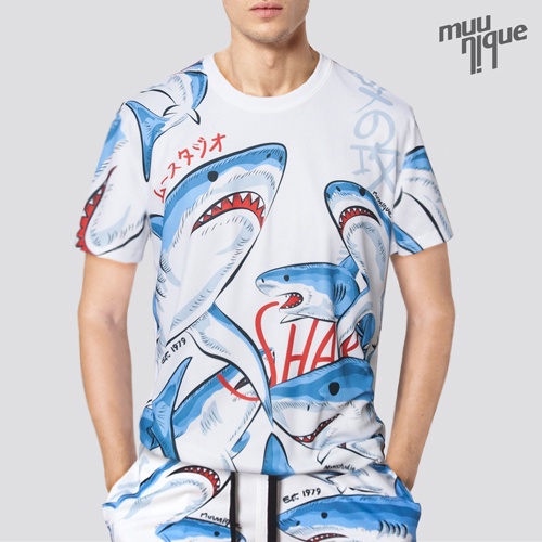 MUUNIQUE JP.T-shirt เสื้อยืด รุ่น SHARK JP-233 | Shopee Thailand