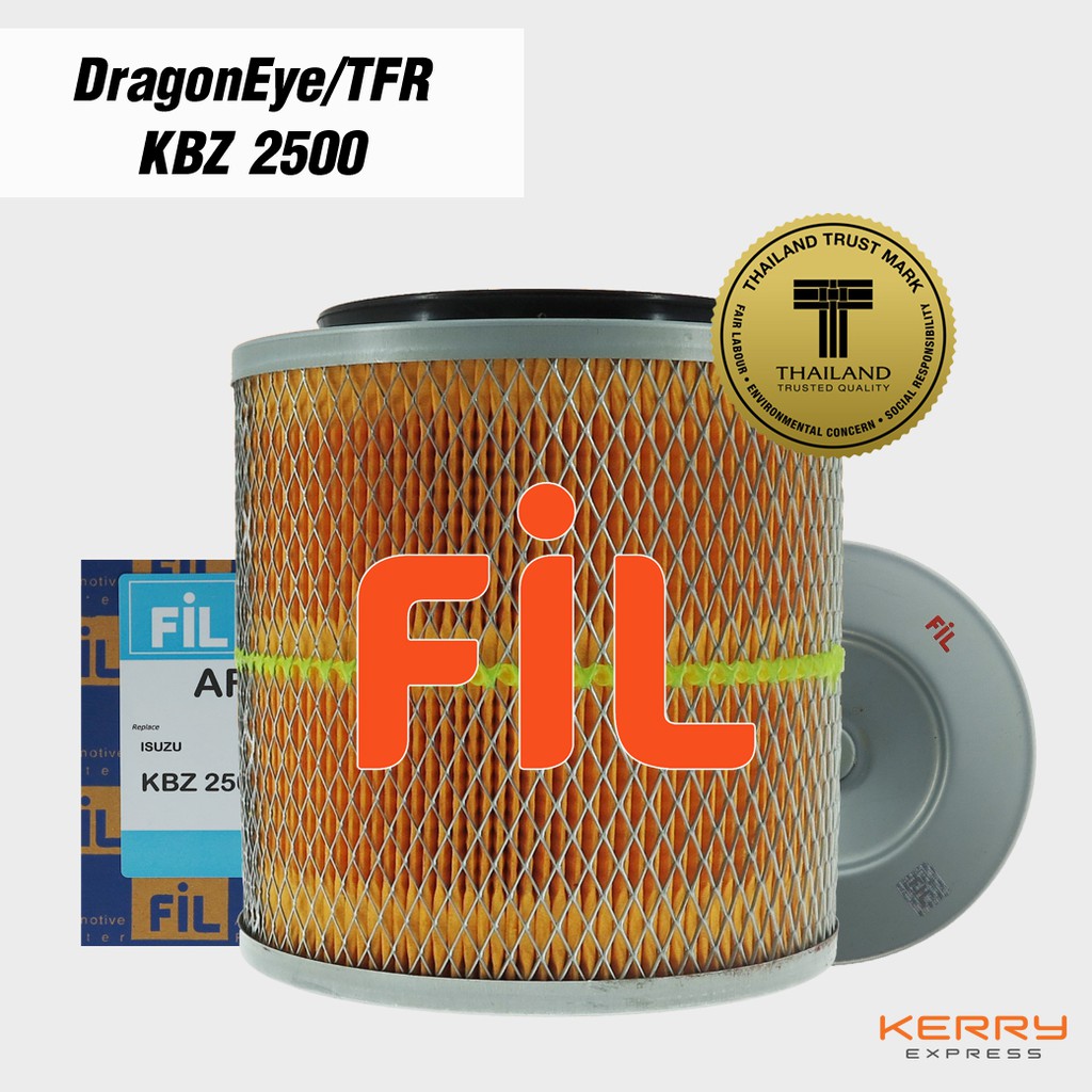FIL (AF 108) ไส้กรองอากาศสำหรับรถ Isuzu Dragon Eye , TFR , KBZ , Ford ...