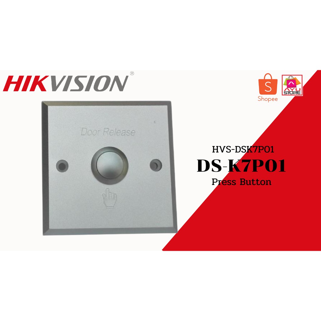 Hikvision รุ่น DS-K7P01 Exit Button ปุ่มเปิดประตู ทางออก | Shopee Thailand