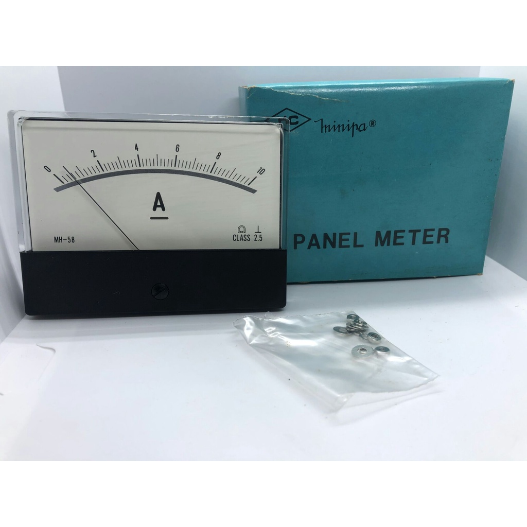 (1ชิ้น) DC โวลต์มิเตอร์ 0-10V รุ่น MH-58 DC 10V ของญี่ปุ่นเก่าเก็บ ...