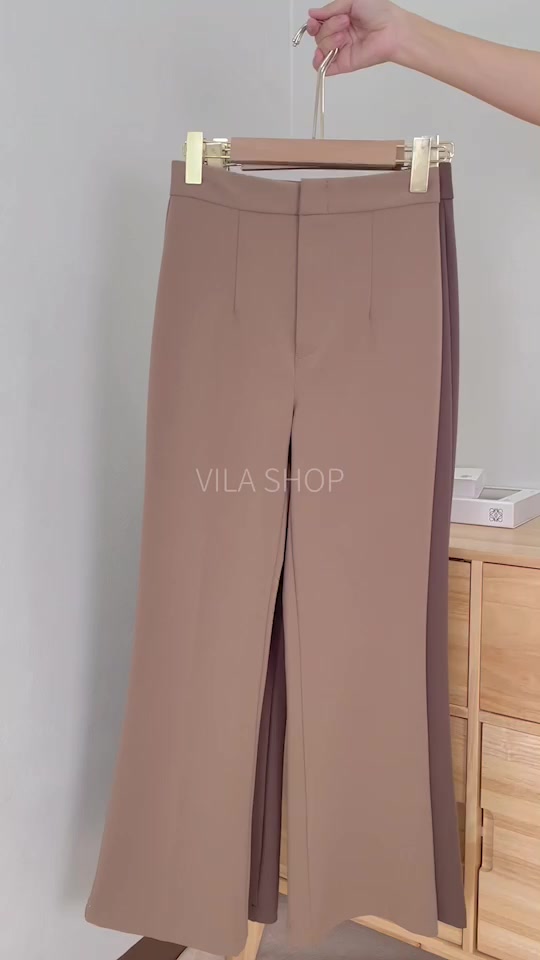 TM24 กางเกงขาม้า เอวสูง ทรงสวย งานตัด VILA | Shopee Thailand