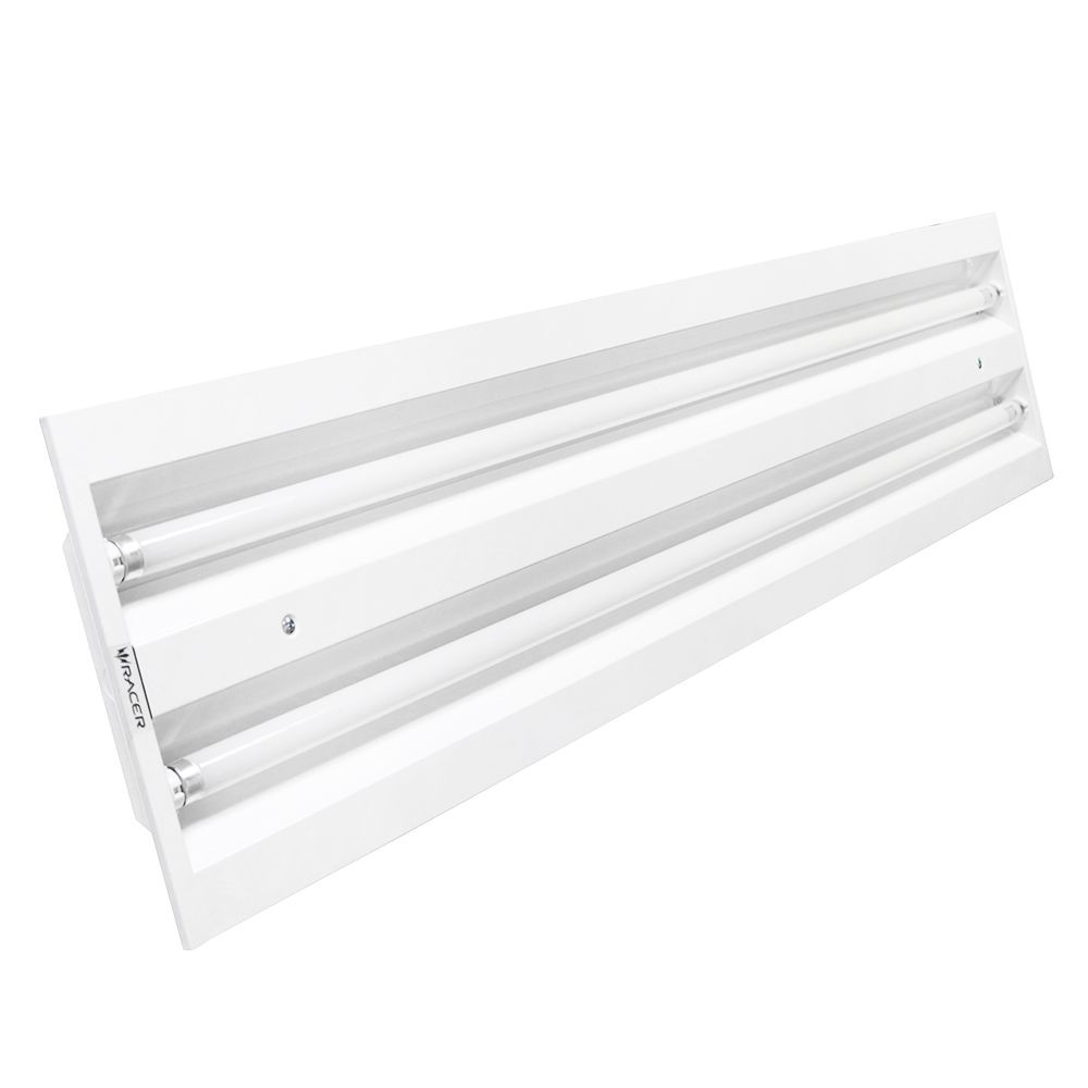 Grille REFLECTOR LED LED PANEL 30X125 35W RAC MODERN WHITE 2X18W Neon ...