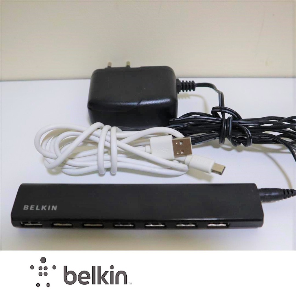 Belkin F4U041 USB 7-Port Powered Desktop Hub พร้อมอแด็ปเตอร์ ของแท้ ...
