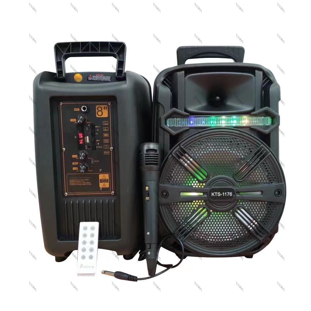 ลำโพงบลูทูธ รุ่นKTS-1176 เสียงดี ตู้ลำโพง 8 นิ้ว เบสแน่น เสียบยูเอสบี ...