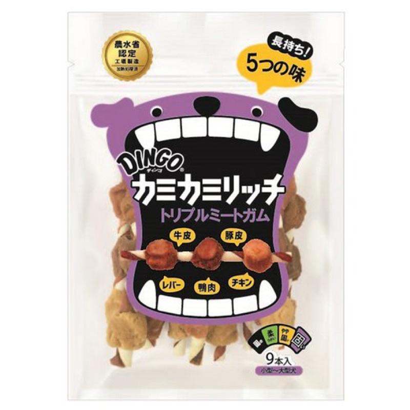 Dingo Kamikami Rich Triple Meat Gum 9pcs | Shopee Thailand