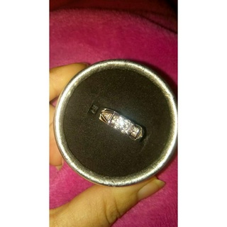 แหวนเงินเพชรCz Stamp S925 | Shopee Thailand