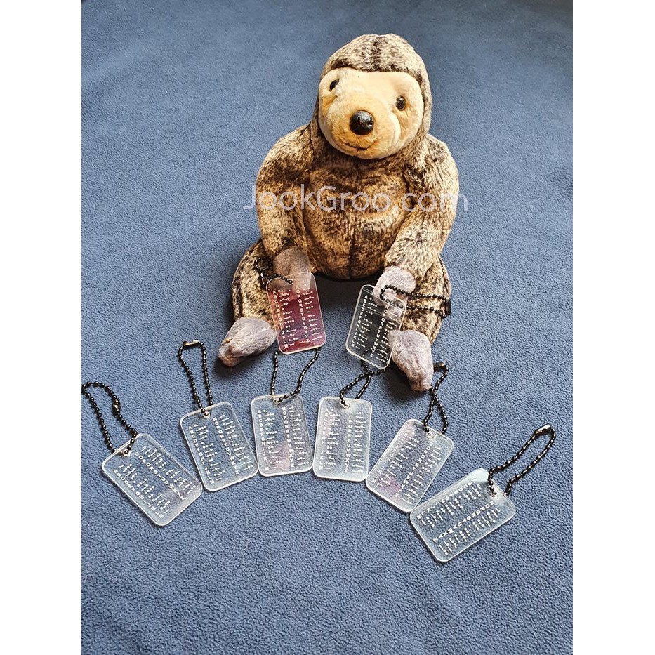 Dog Tag / Morse Code พวงกุญแจ อคริลิค ลายรหัสมอร์ส | Shopee Thailand