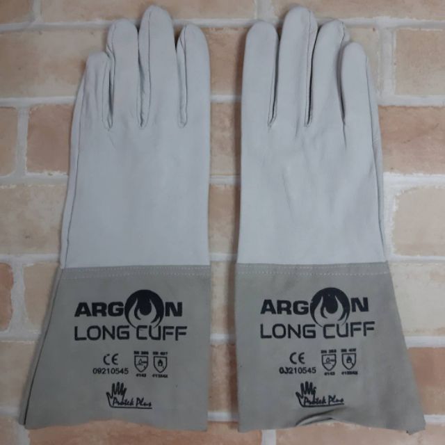 ARGON LONG CUFF ถุงมืออาร์กอนหนังแกะ ยาว 13 นิ้ว | Shopee Thailand