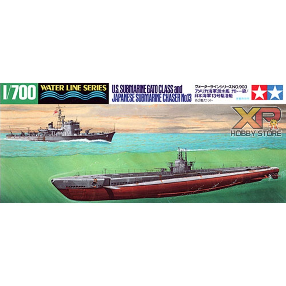 [Tamiya] 1/700 : U.S. Submarine Gato Class and Japanese Submarine ...