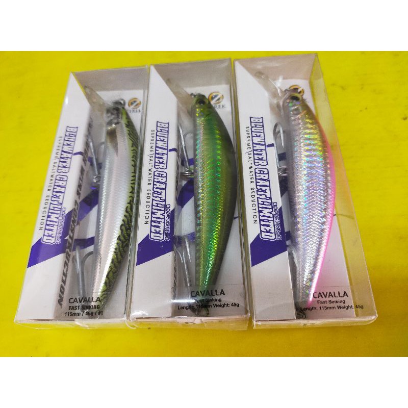 ZEREK CAVALLA fast sinking 11.5 cm 45g ซีเร็ค คาวอลล่า เหยื่อแคส ชนิดจมเร็ว | Shopee Thailand