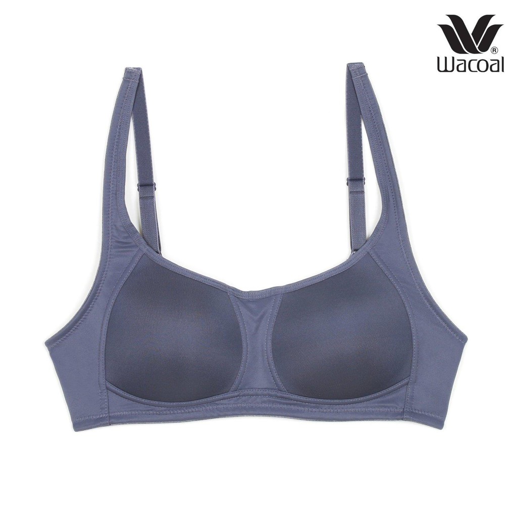 Wacoal Basic Bra ชุดชั้นใน ไม่มีโครง สีเทาเข้ม (DG) รุ่น WB9M40 (WB9M33 ...