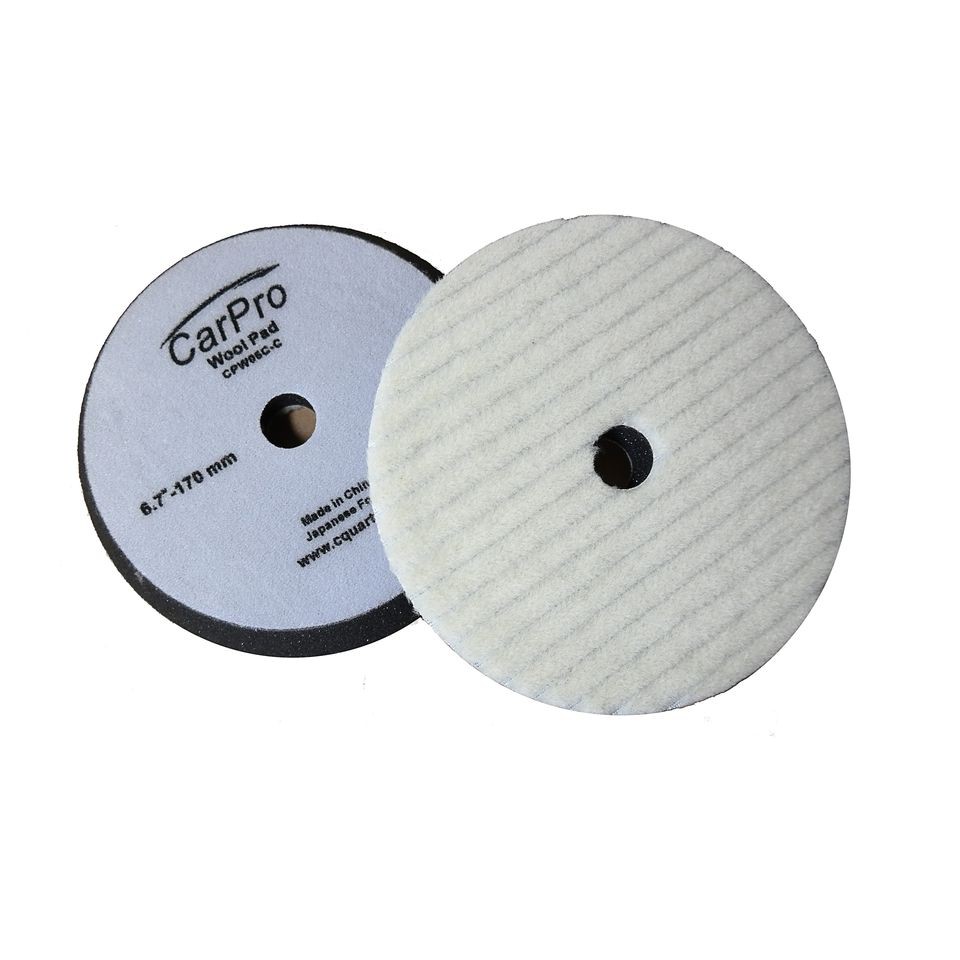 CARPRO Wool Pad แผ่นขัดขนแกะพร้อมฟองน้ำ สำหรับขับเครื่อง Rotary เพื่อ ...