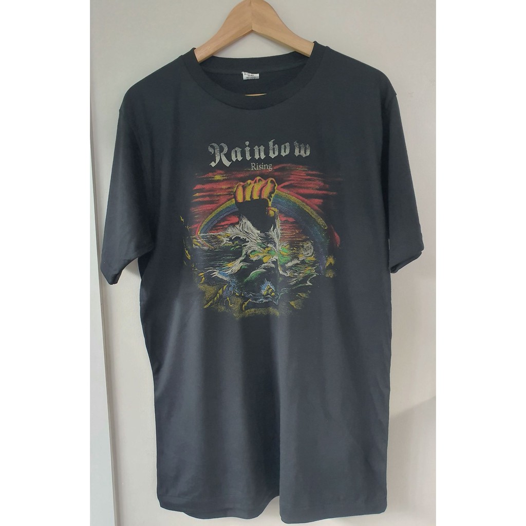 ZNTO /Rainbow Rising T-shirt เสื้อยืด! เสื้อยืดคอกลมผ้าฝ้าย NIRVANA Set ...