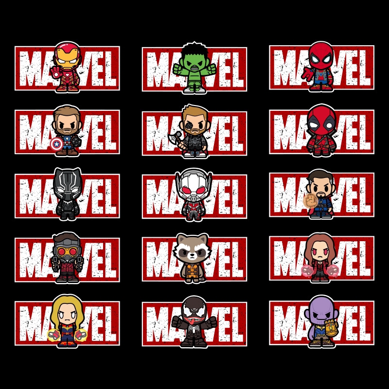20x10cm Ironman Spiderman Marvel Cartoon Personality Car Stickers ...