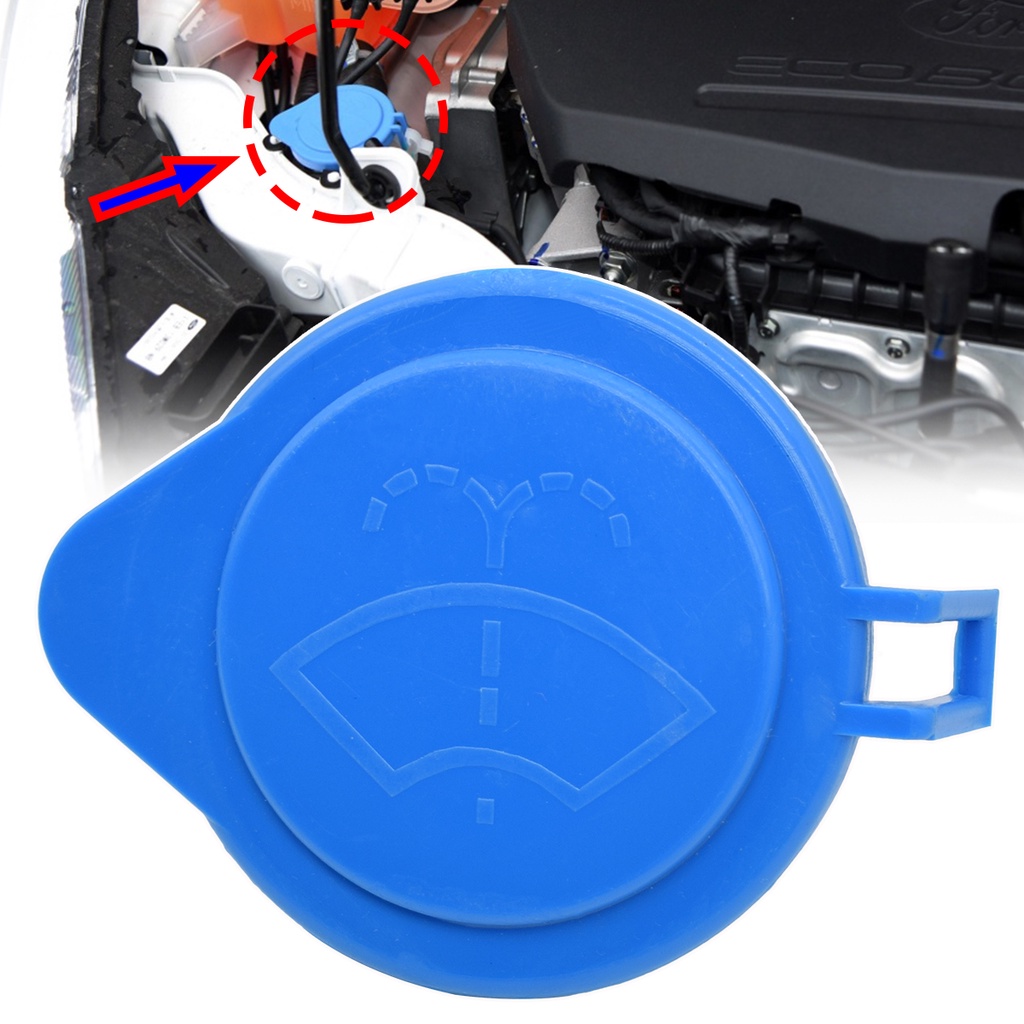 Car Windshield Wiper Fluid Reservoir Washer Bottle Cap Lid For Ford ...