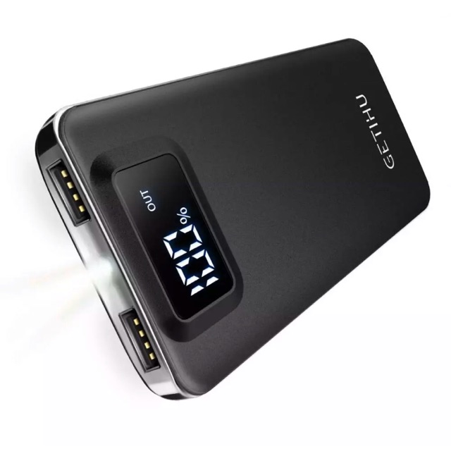 GETIHU จอแสดงผล LED 10000 mAh Power Bank 4.2 A 2 พอร์ต USB ความเร็วสูง ...