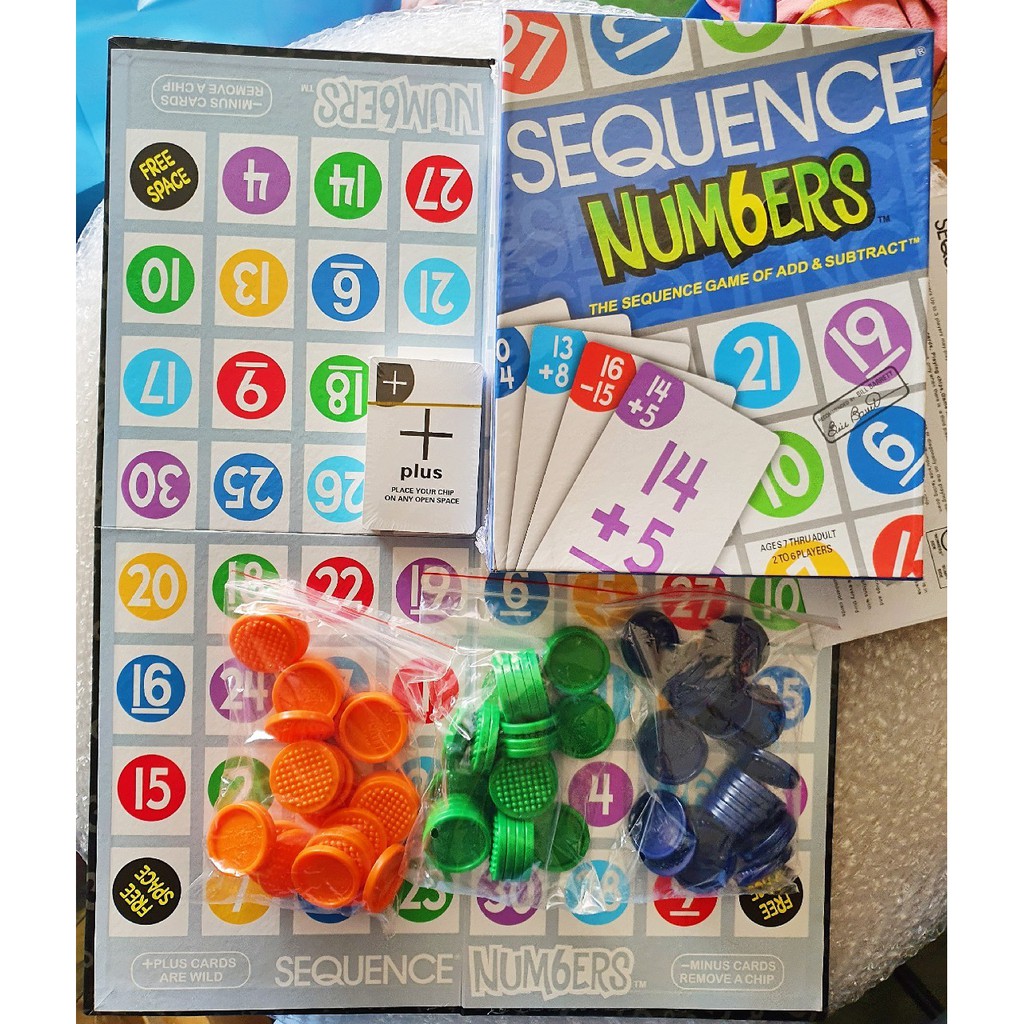 เกมส์ตัวเลข #บอร์ดเกมส์ยอดฮิต SEQUENCE NUMBER 123GAME ฝึกเพิ่มความเร็ว ...