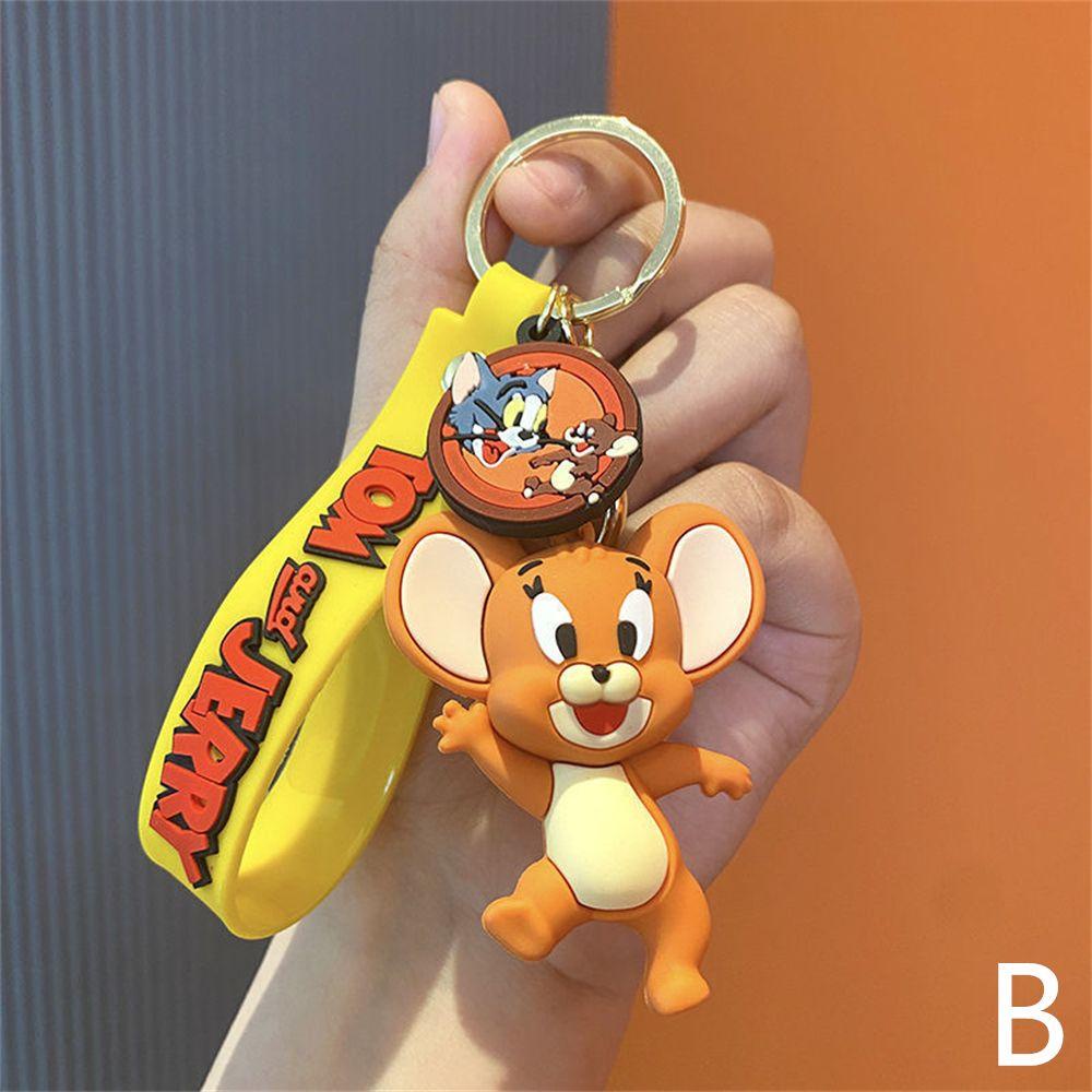 JUNE Funny Tom and Jerry Fan Gifts Bag Pendant Anime Keychain Car Key ...
