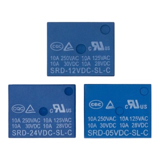 รีเลย์ SRD-05VDC-SL- SRD-12VDC-SL-C SRD-24VDC-SL-C 5PINS 5 Pin 5V 24V ...