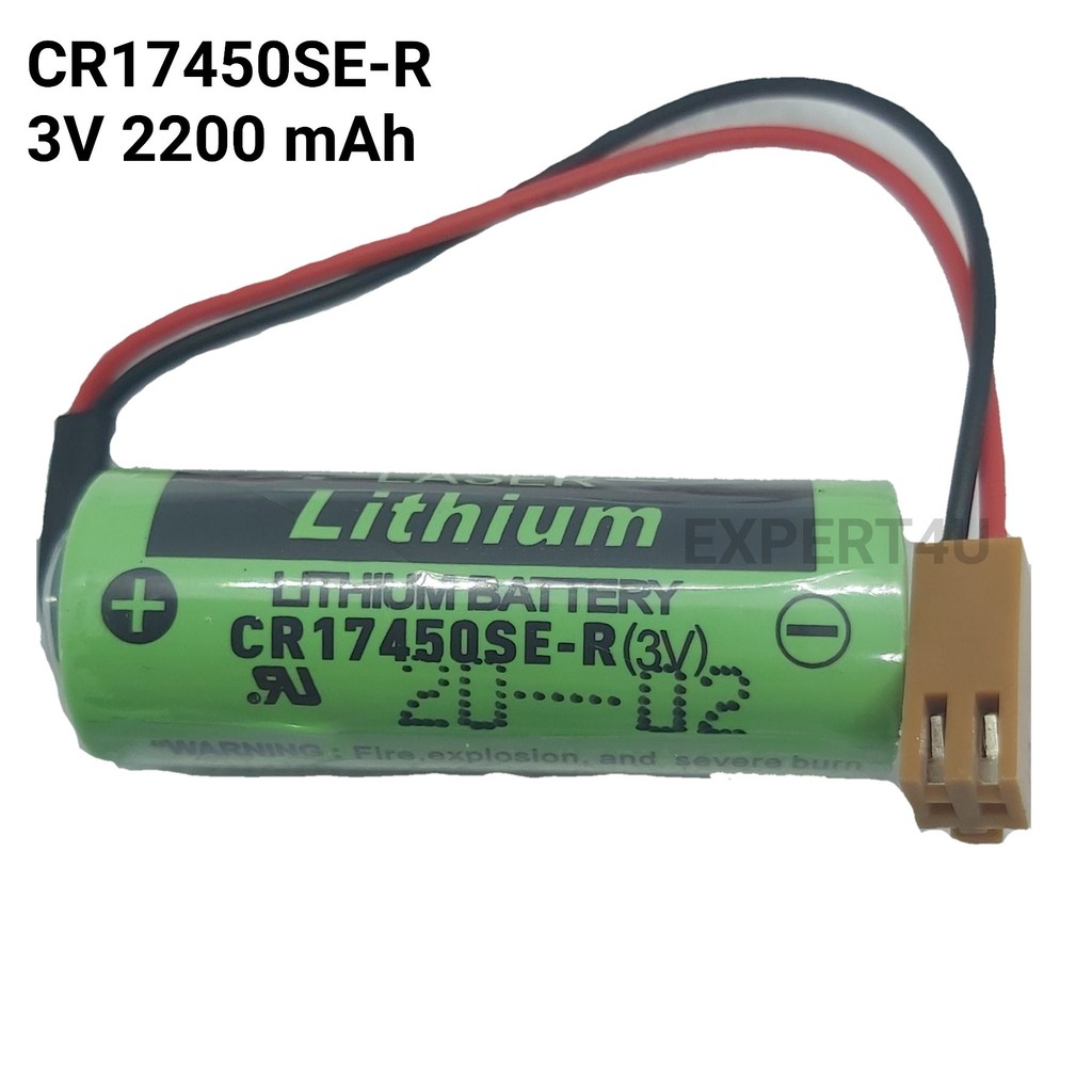 CR17450SE-R 3V PLC Battery แบตเตอรี่ ขั้วต่อสีน้ำตาล / ของแท้ ของใหม่ ...