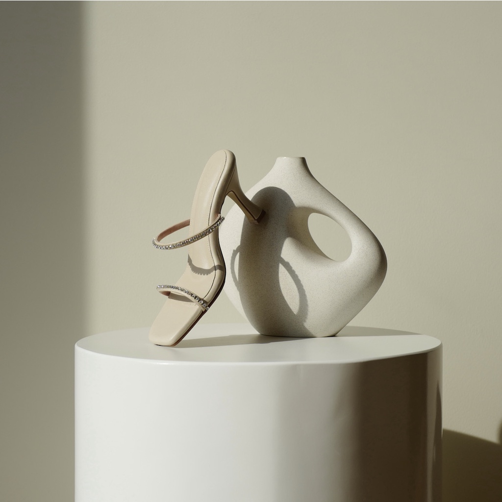 ELLIS crystal : heels รองเท้าส้นสูง 3" ประดับคริสตัล (มีไซส์ 34-42 ...