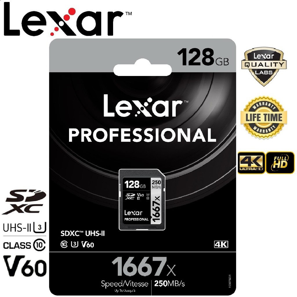 Lexar 128GB SDXC Professional 1667x (250MB/s) | Shopee Thailand
