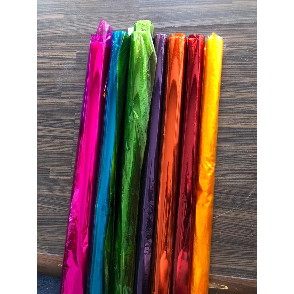 กระดาษแก้วสีโปร่งใสหัตถกรรม hamper Wrapper DIY/ Pembalut hampper OPP ...