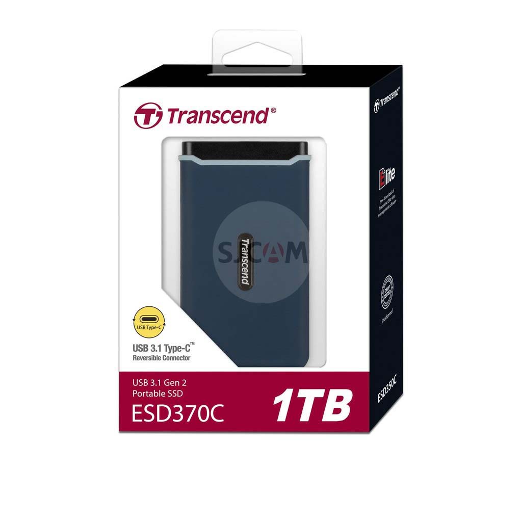 Transcend External SSD 1TB - รับประกัน 3 ปี - มีใบกำกับภาษี-TS1TESD370C ...