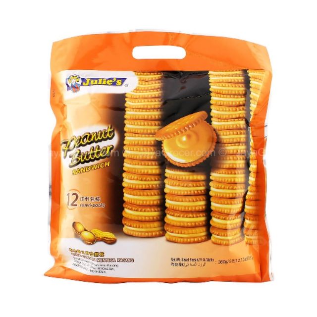พร้อมส่ง!! Julie's peanut butter biscuit 360 g ขนมไส้เนยถั่ว คุกกี้ | Shopee Thailand