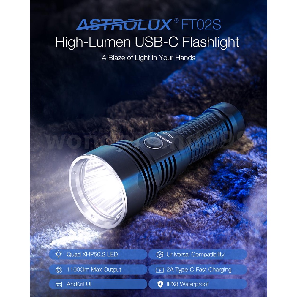 มีสินค้า Astrolux®ไฟฉาย LED 11000LM 639 เมตร น้ําหนักเบา แข็งแรง โยนได้ ...