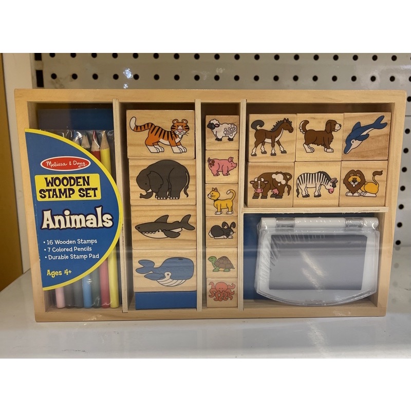 WOODEN STAMP SET (ANIMAL) | Shopee Thailand