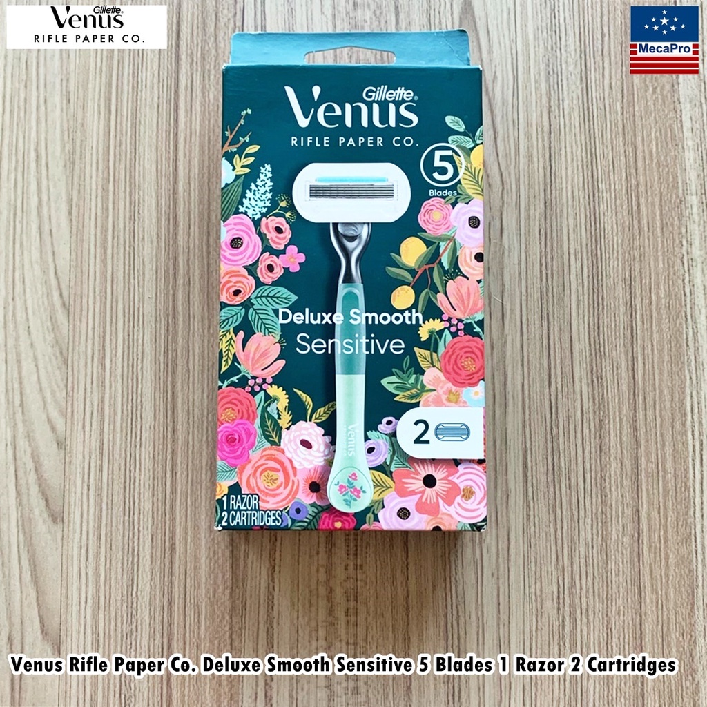 Gillette® Venus Rifle Paper Co. Deluxe Smooth Sensitive 5 Blades 1 ...