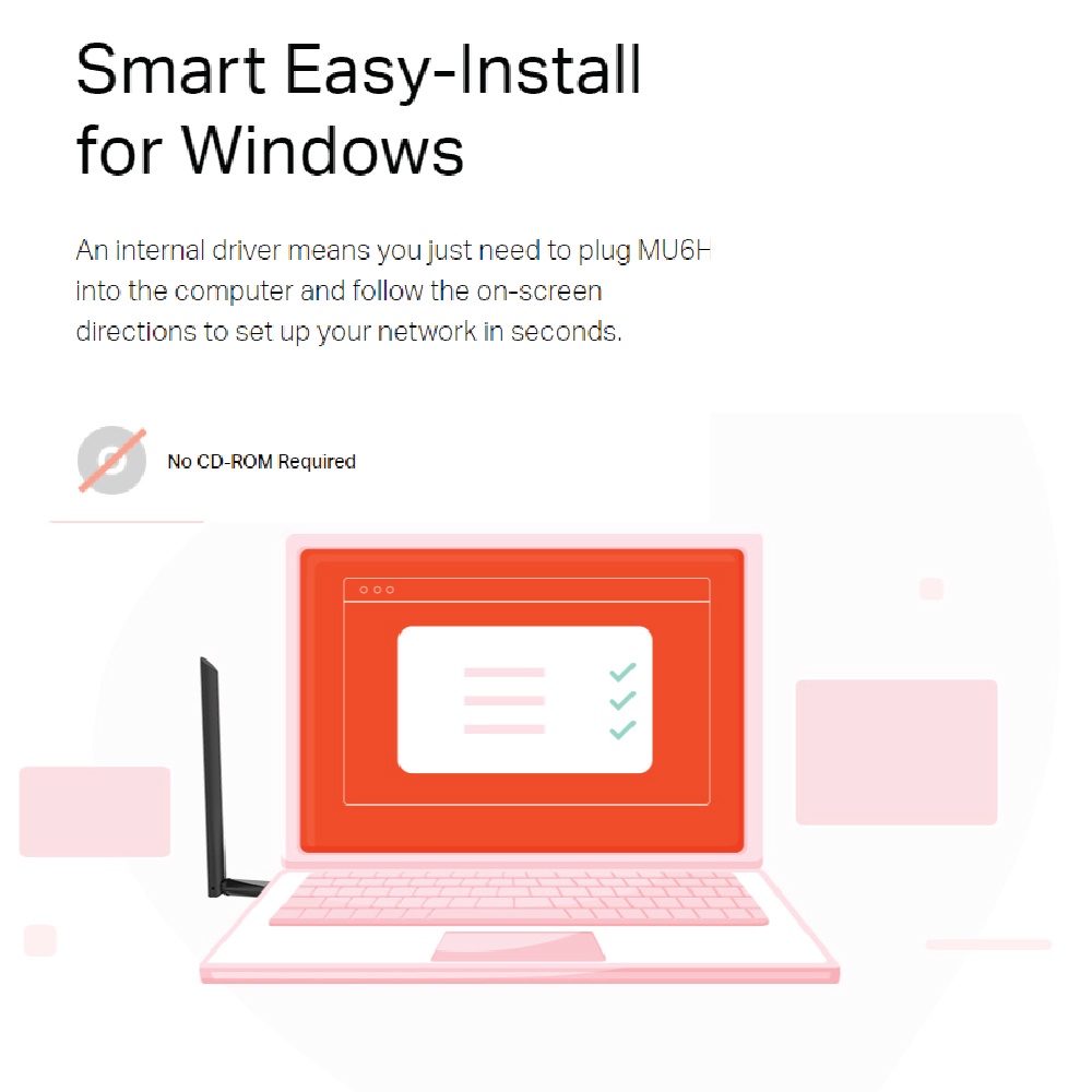 Mercusys MU6H AC650 High Gain Wireless Dual Band USB Adapter | Shopee ...