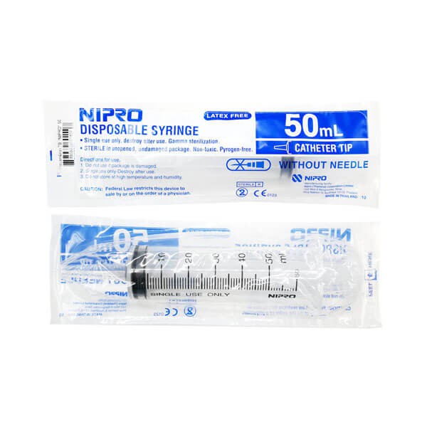 Nipro Syringe Without Needle กระบอกฉีดยา ไม่มีเข็ม จำนวน 1 ชิ้น ขนาด 1 ml / 3 ml / 10 ml / 20 ml ...