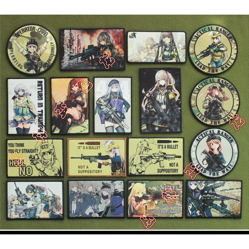 ที่กําหนดเอง Girls Frontline East Project พิมพ์ Velcro Patch /Badges ...