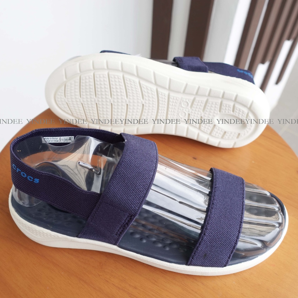 Crocs LiteRide Stretch รองเท้าแตะผู้หญิง รองเท้าแตะสำหรับสาวออฟฟิศ ...