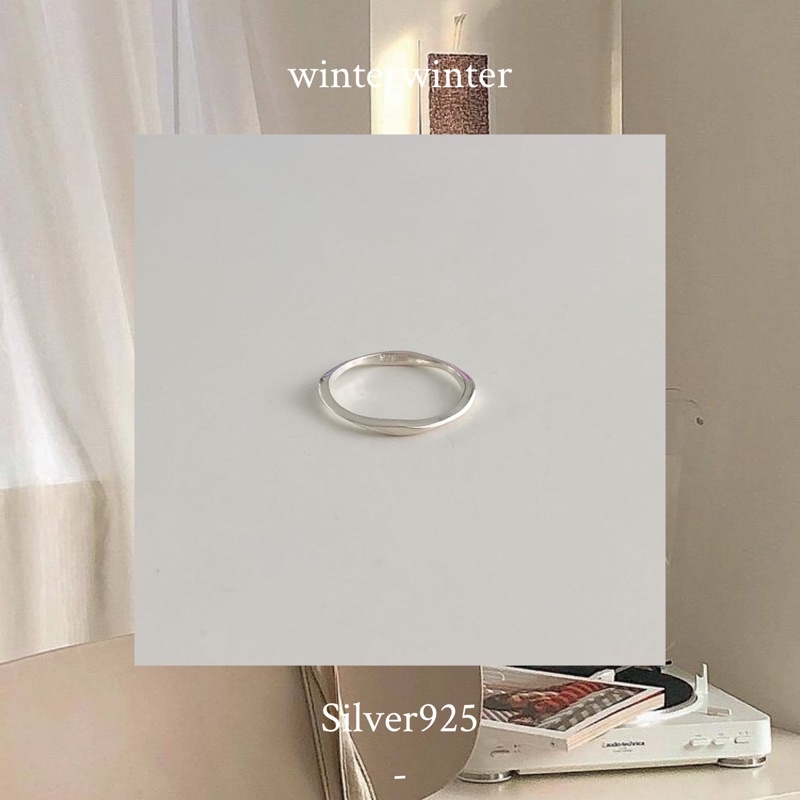 Winterwinter Jewelry Silver925 : เครื่องประดับเงินแท้ แหวนเงินแท้ 925 wave rings | Shopee Thailand