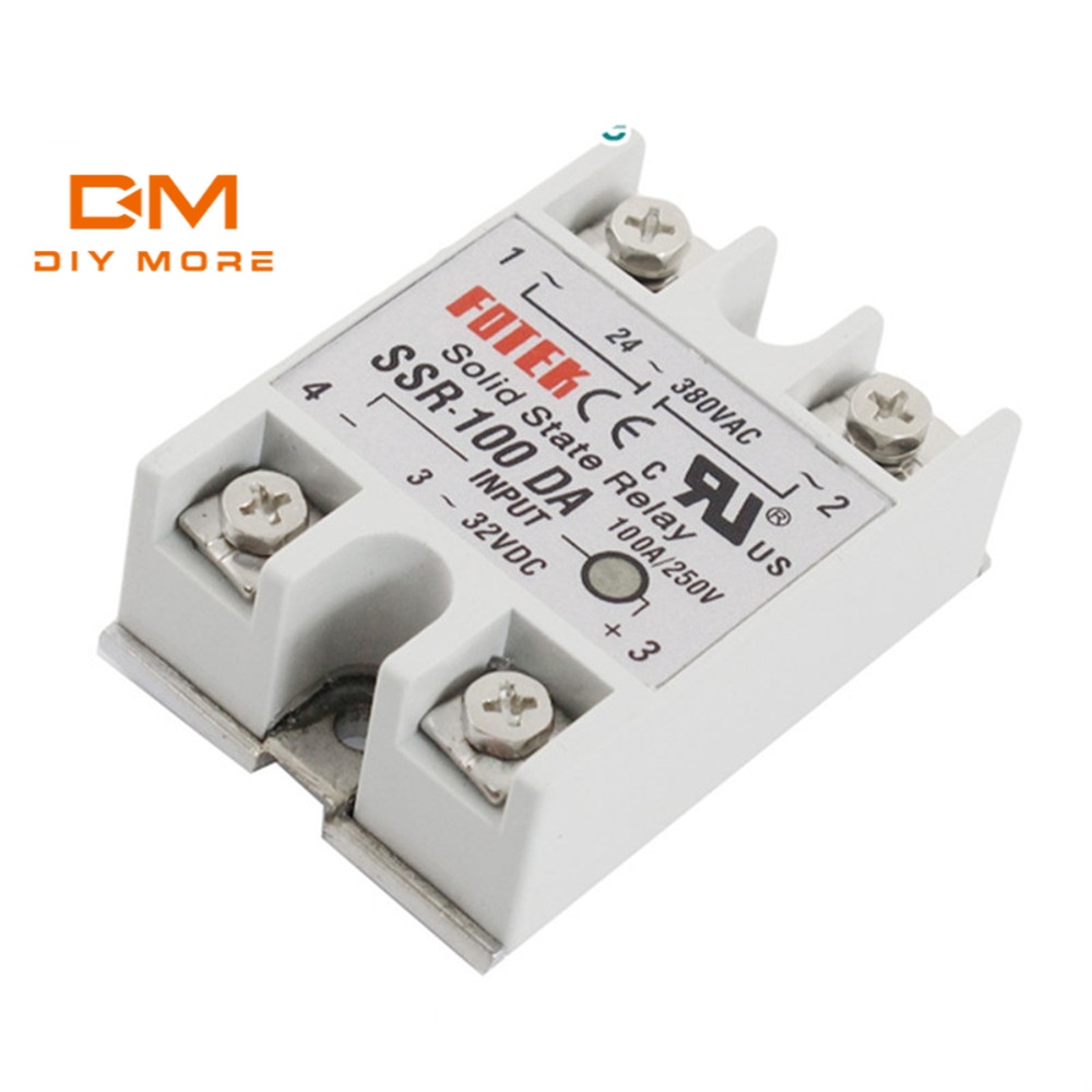DIYMORE SSR-100DA 24V-380V 100A 250V 3-32V DC To AC Solid State Relay Module | Shopee Thailand