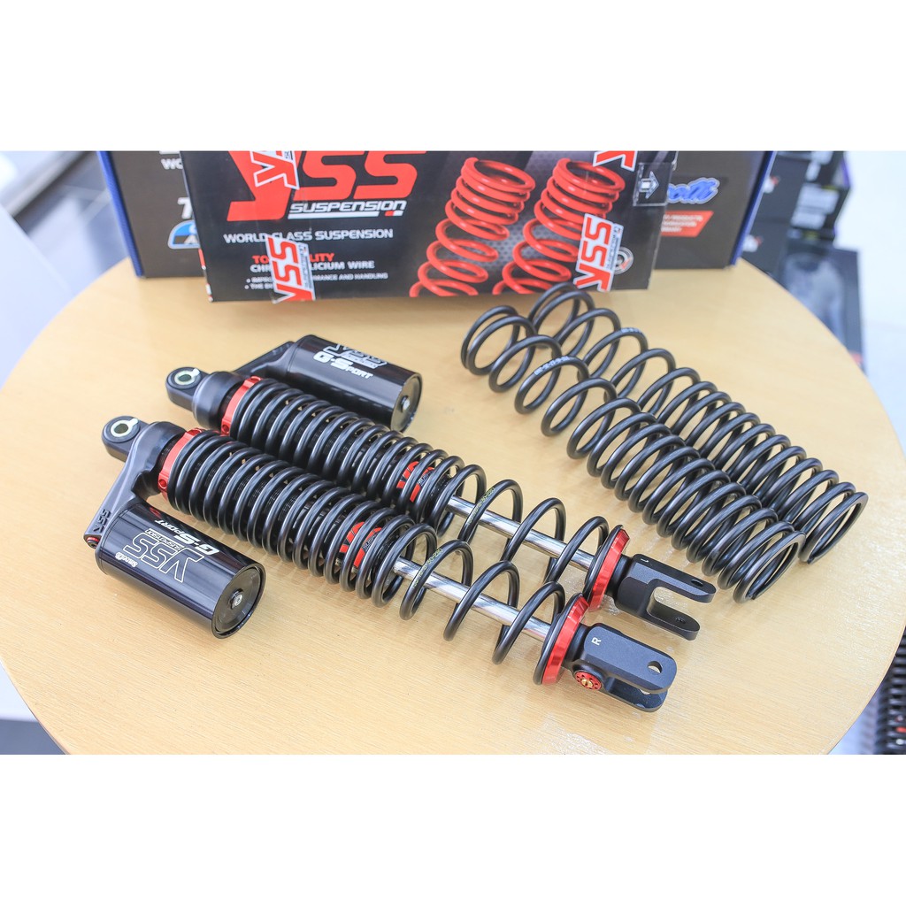 YSS TG302-395MM SMOOTH กระบอกดำ HONDA ADV 150 แถมสปริง1ชุด กระบอกดำ-แดง ...