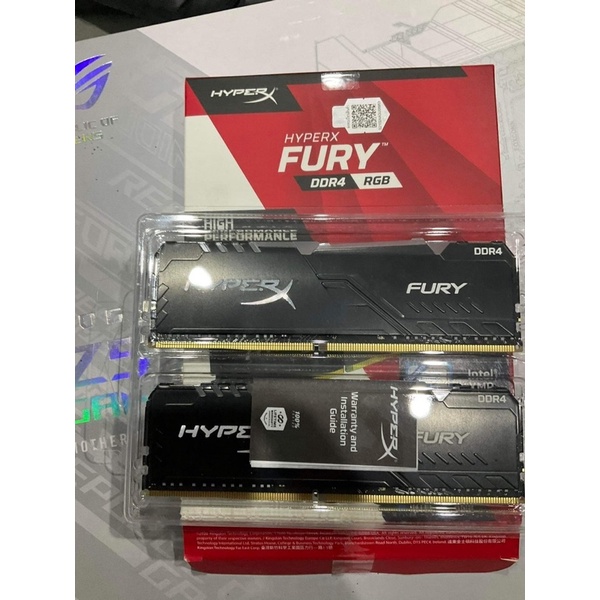RAM (แรม) DDR4 BUS3600 16GB (8GBX2) Kingston HyperX FURY RGB มือสอง | Shopee Thailand