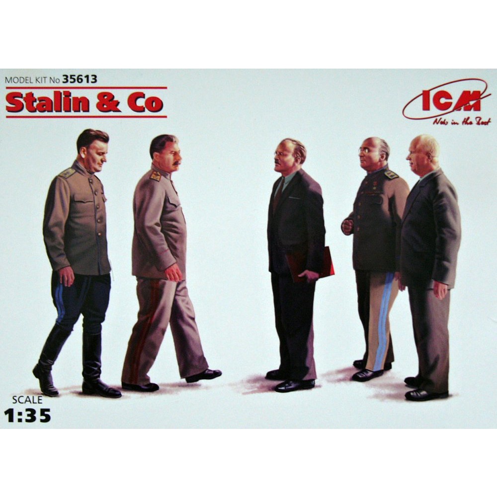 โมเดลฟิกเกอร์ทหาร ICM Model ขนาด 1/35 ICM-35613 Stalin & Co (5 figures ...
